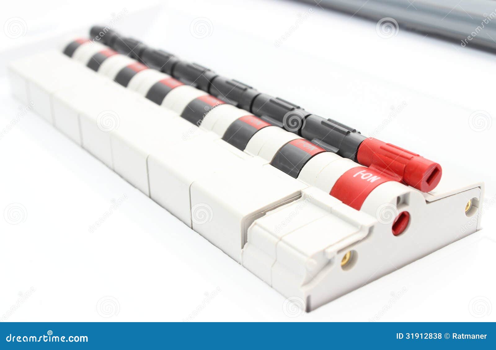 Electric Switch on the Control Panel Stock Photo - Image of electricity ...