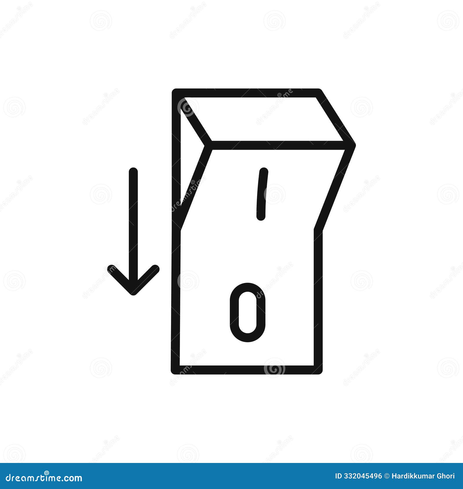 Electric Switch Icon Symbol on White Background Stock Vector ...