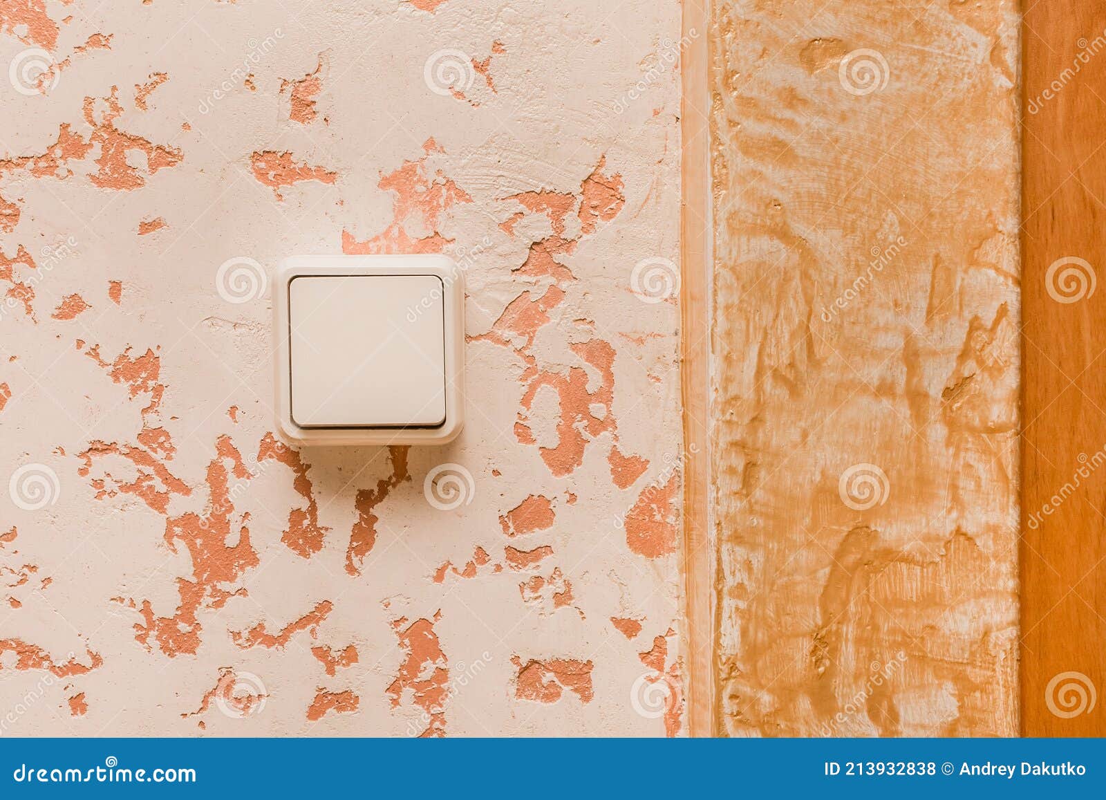 Electric Switch on the Wall in a Modern Room Interior Background Stock ...