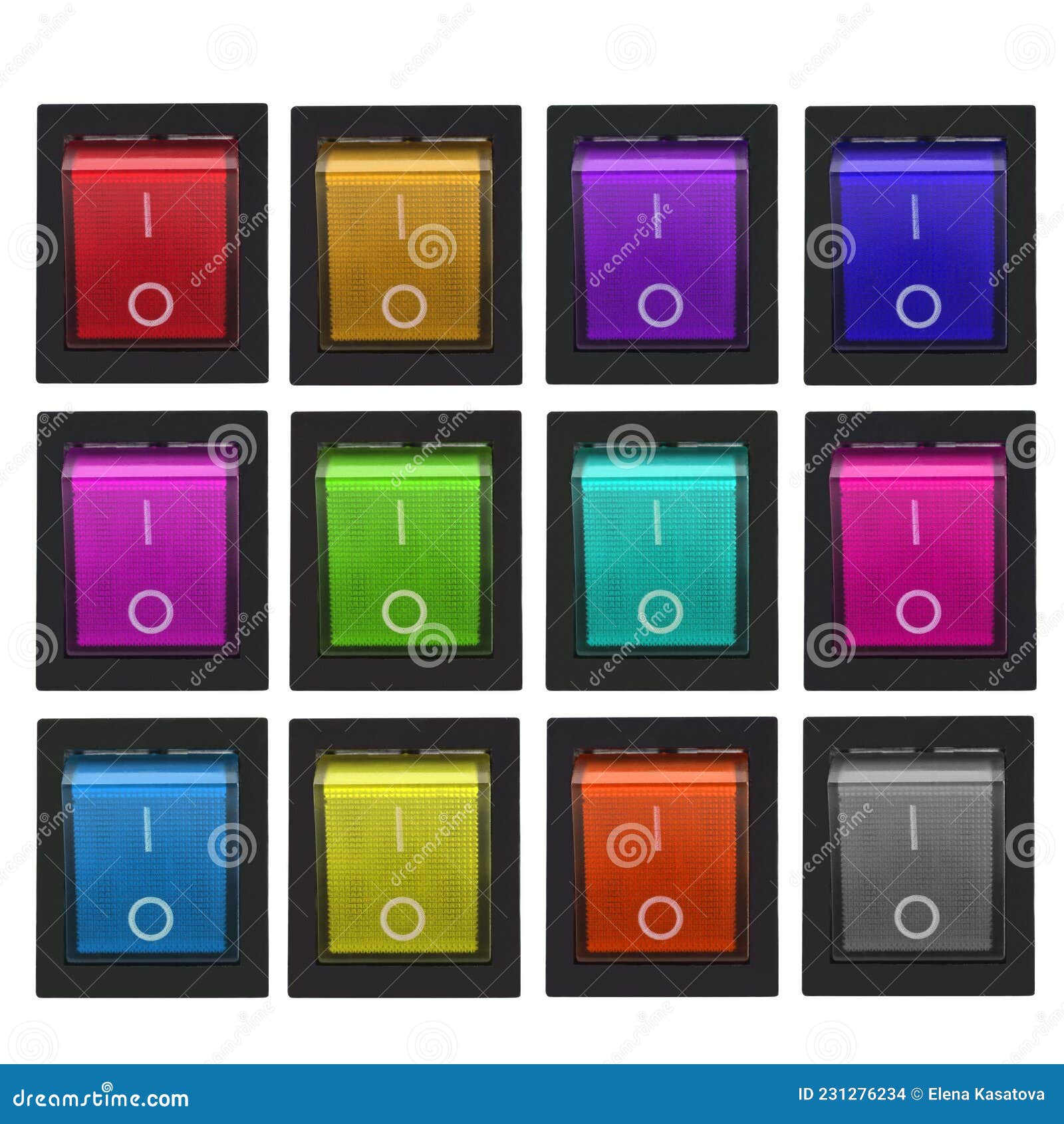 Electric Switch White Background Stock Photo - Image of electricity ...