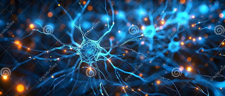 Electric Synapses: a Digital Brain S Pulse. Concept Artificial ...