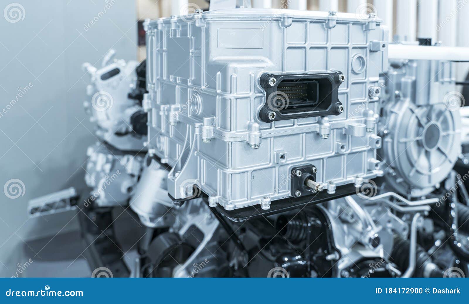 Electric System of Eco Car Front Engine Automotive Part Stock Photo ...