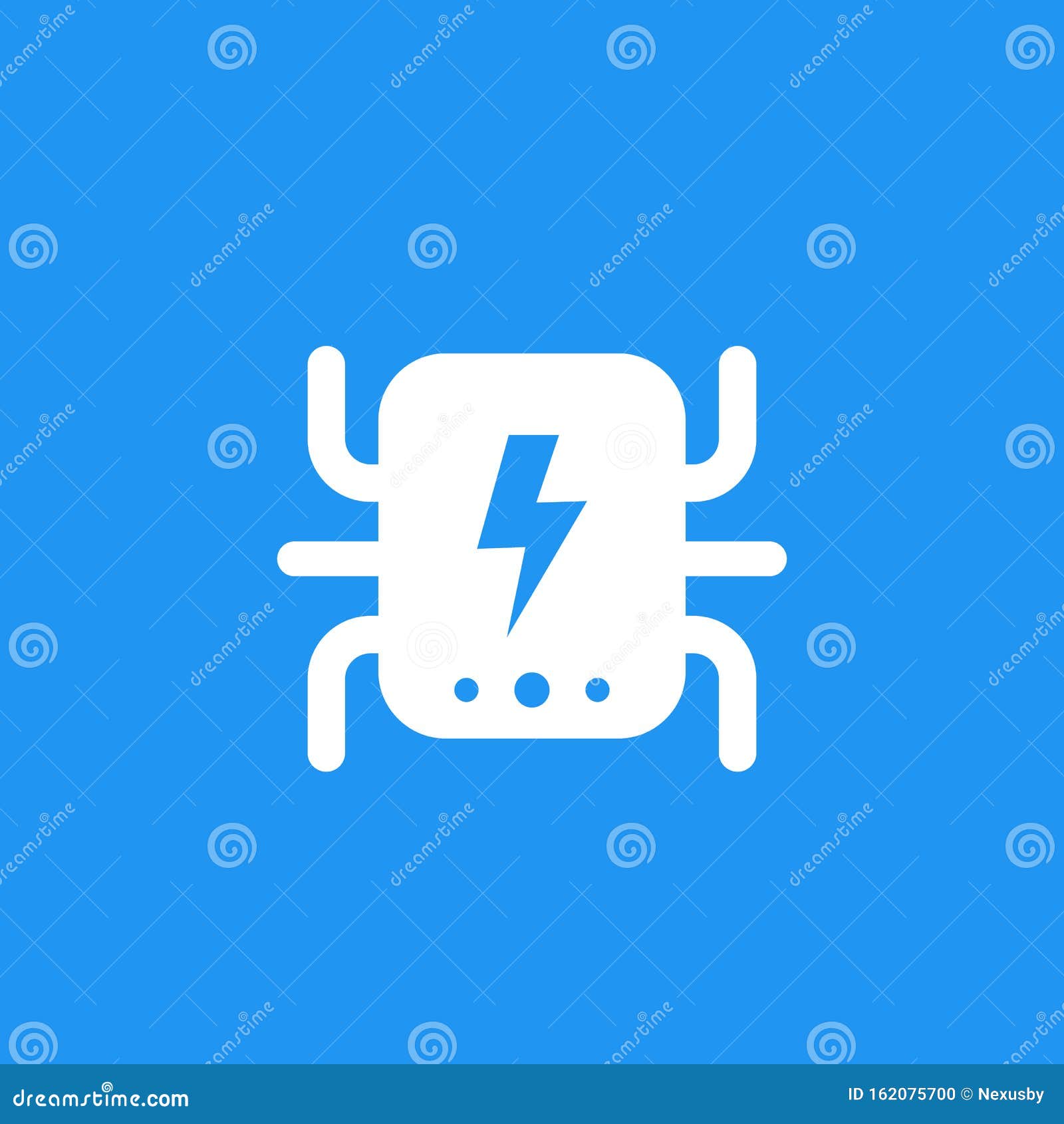 Electric system icon stock vector. Illustration of isolated - 162075700