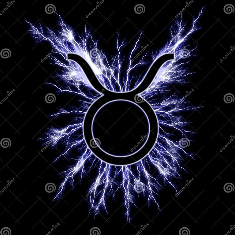 Electric taurus stock illustration. Illustration of light - 6848635