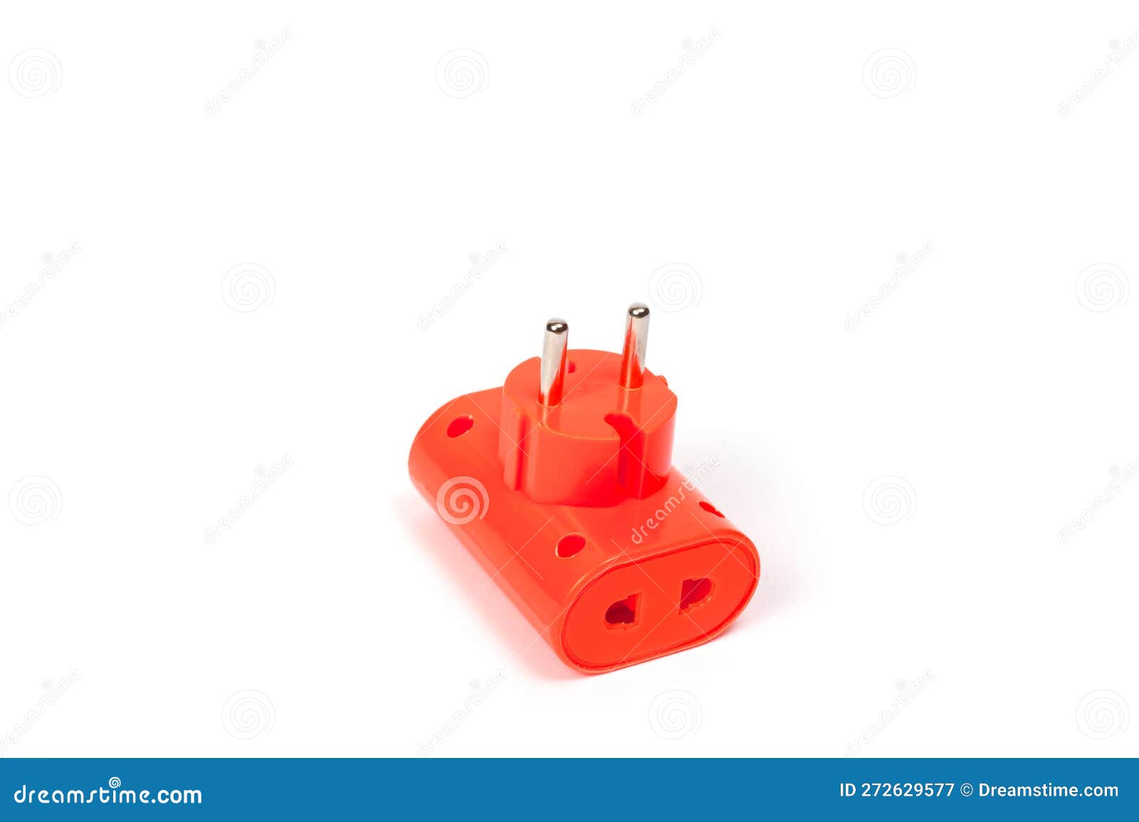 Electric Tee Plastic Orange, for Connecting Various Devices Stock Image ...