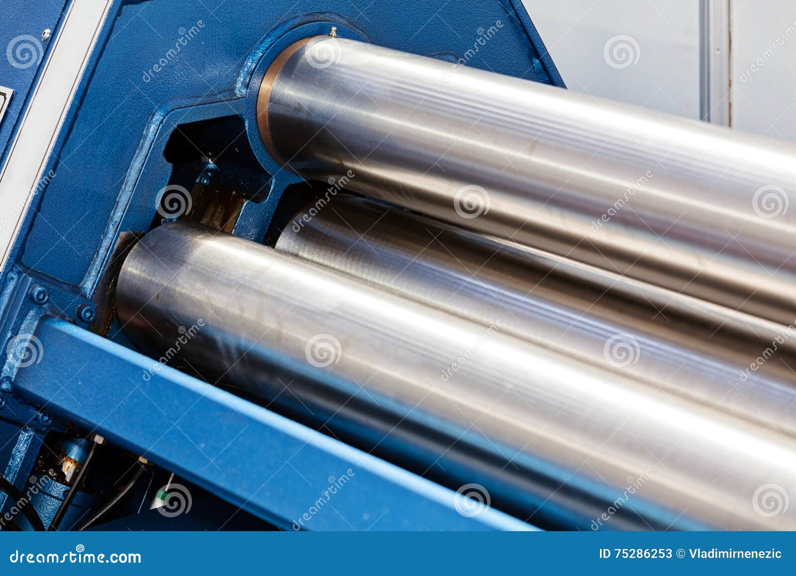 Electric Three Roller Machine Stock Image - Image of contrast ...