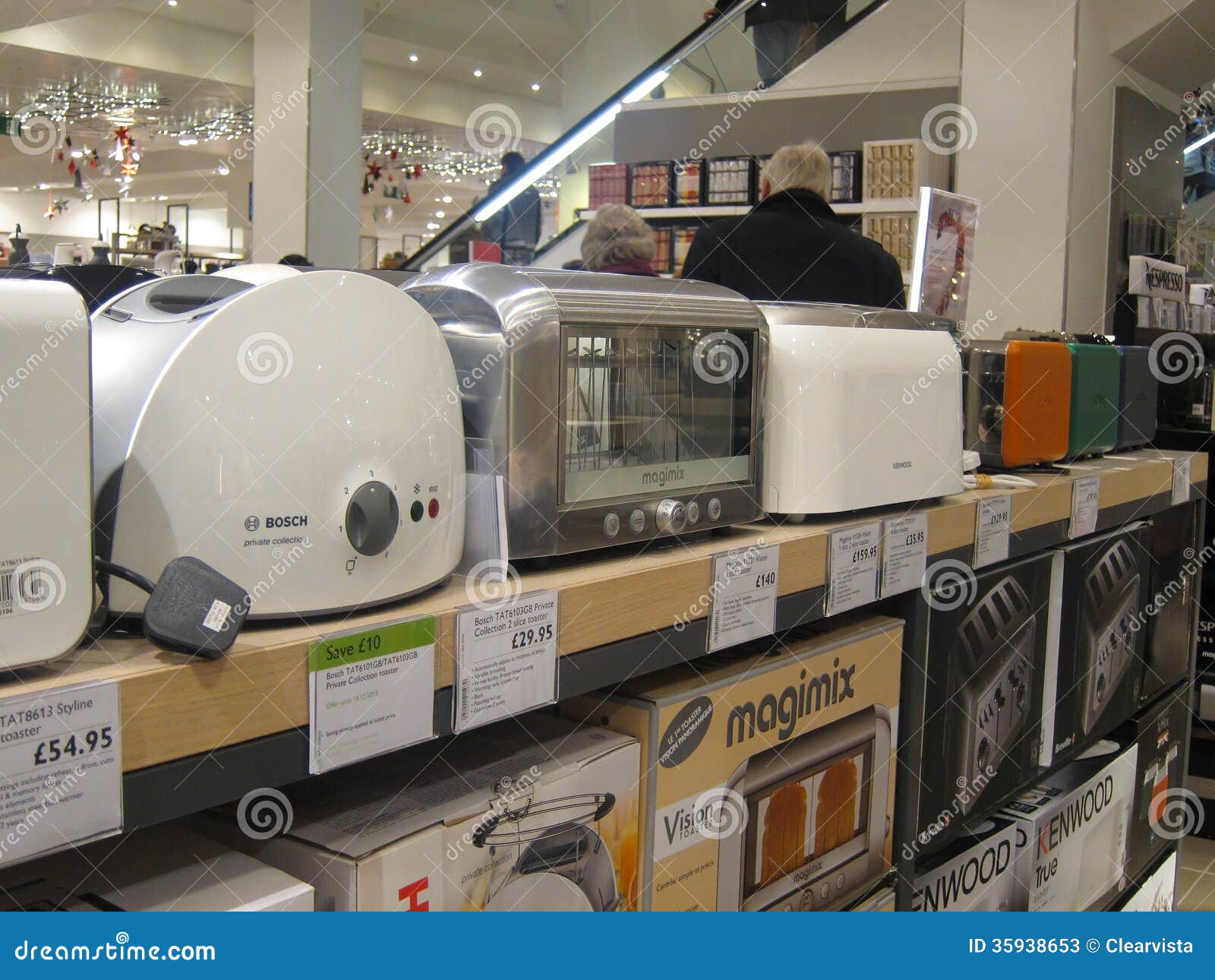 Electric Toasters on Display in a Store. Editorial Stock Photo - Image ...