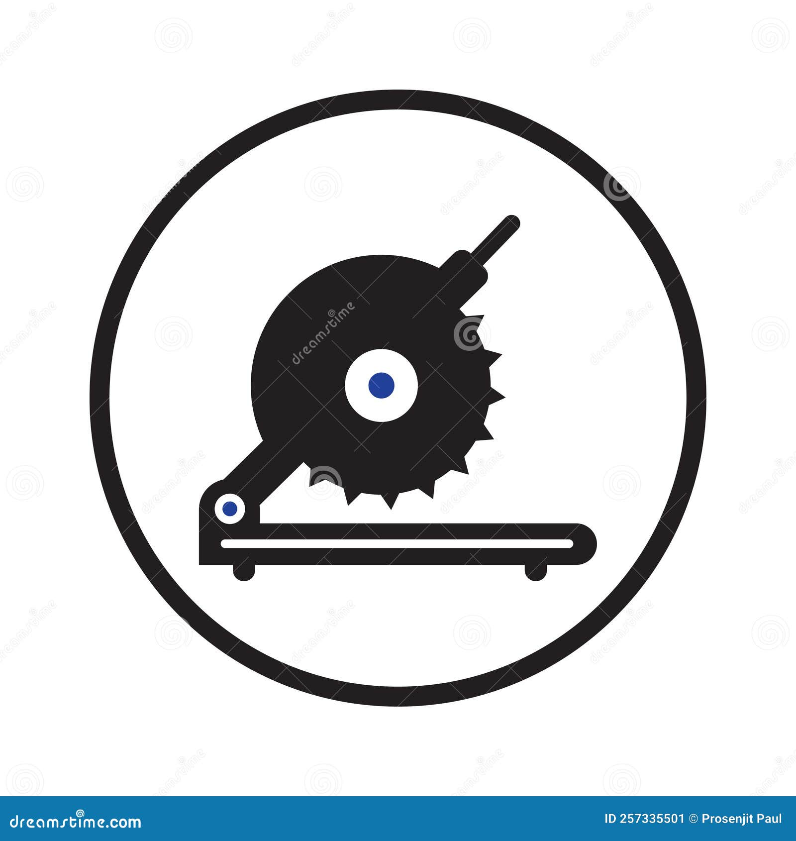 Electric Tool Saw Machine Icon Stock Vector - Illustration of wheel ...