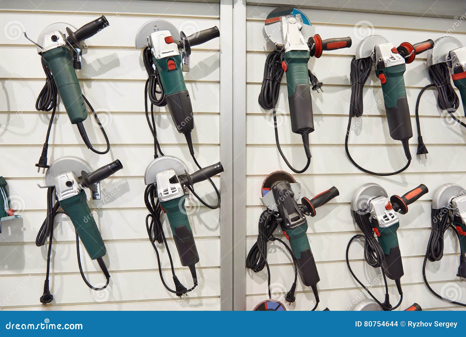 Electric Tools Angle Grinder for Construction in Shop Stock Photo ...