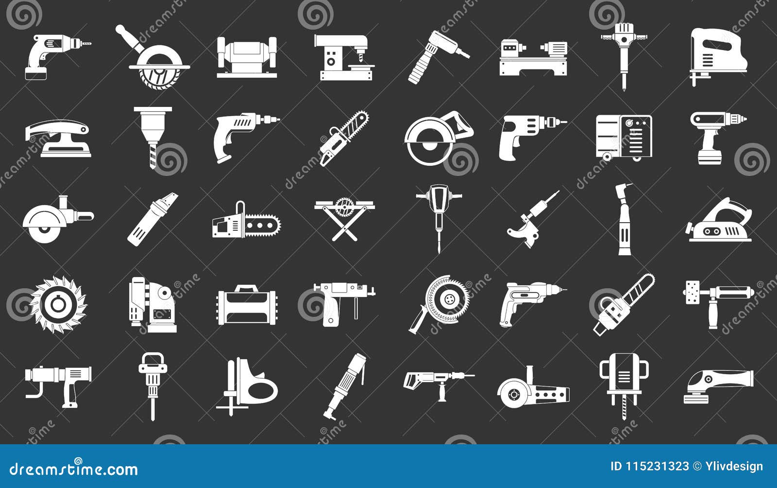 Electric Tools Vector Illustration | CartoonDealer.com #25559658