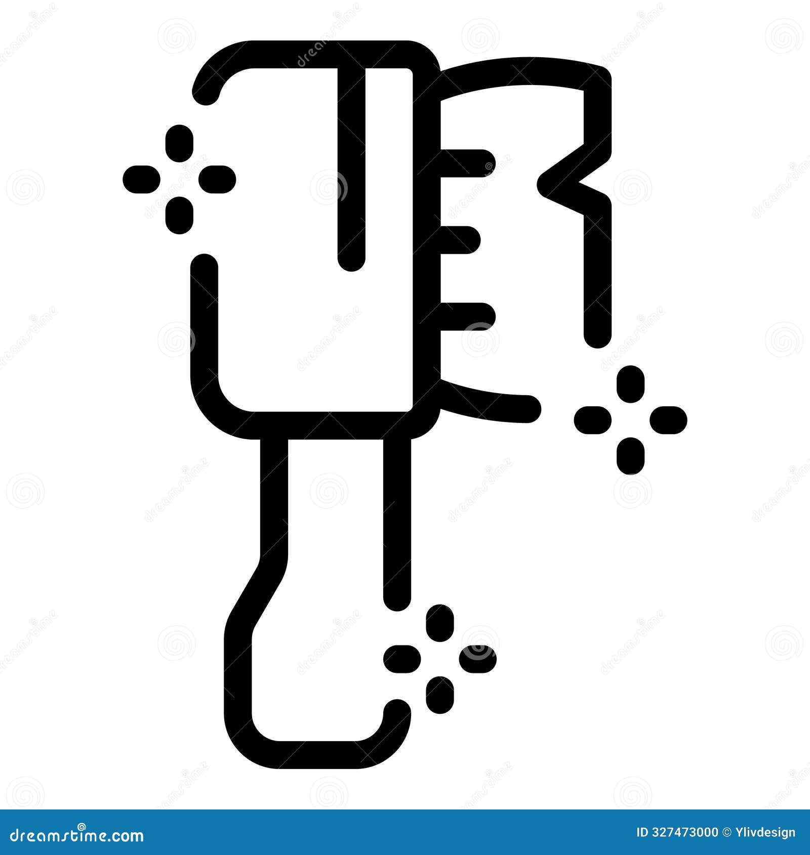 Electric Toothbrush Cleaning Plaque from Teeth Icon Stock Illustration ...