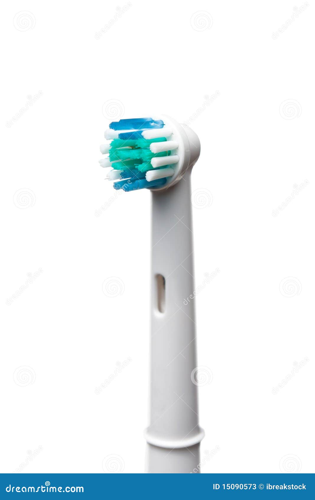 Electric Toothbrush Head Isolated on White Stock Image - Image of ...