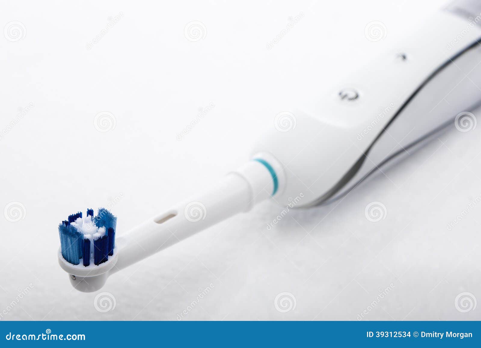 Electric Toothbrush on White Background Stock Photo - Image of health ...