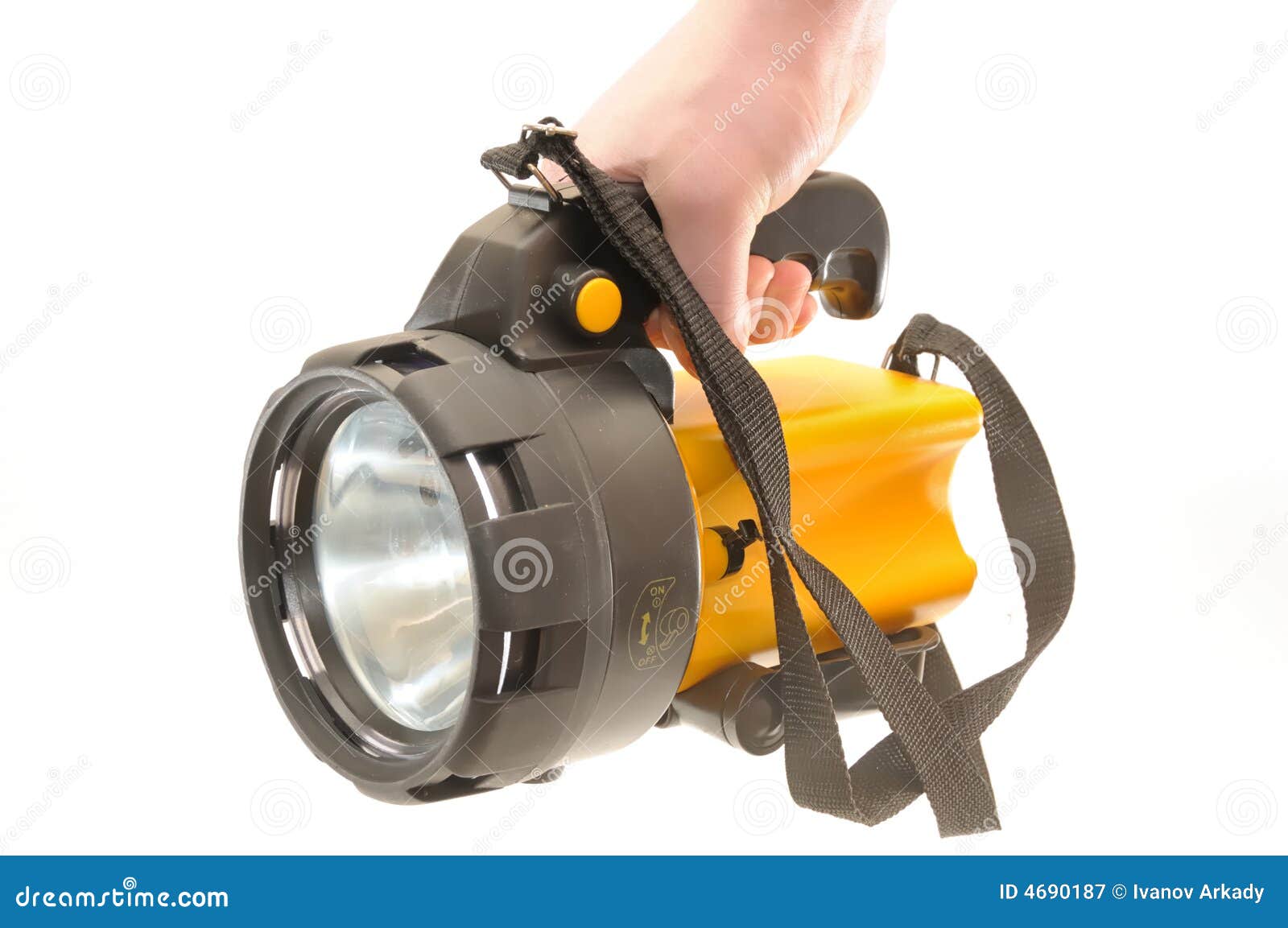 Electric torch stock image. Image of hand, rejector, electricity - 4690187