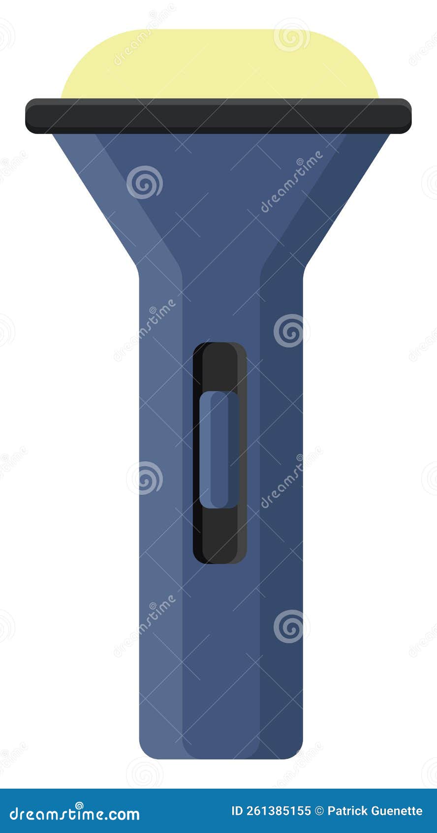 Electric torch, icon stock vector. Illustration of technology - 261385155