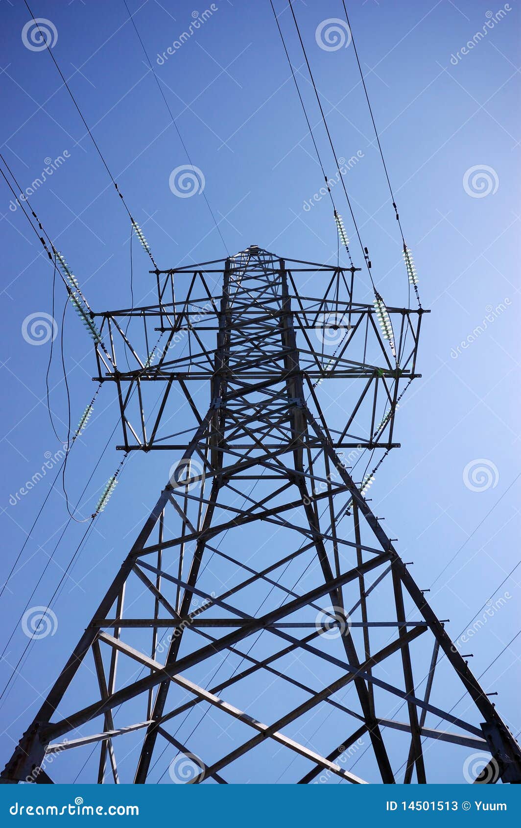 Electric Tower And The Cooling Tower Royalty-Free Stock Photography ...