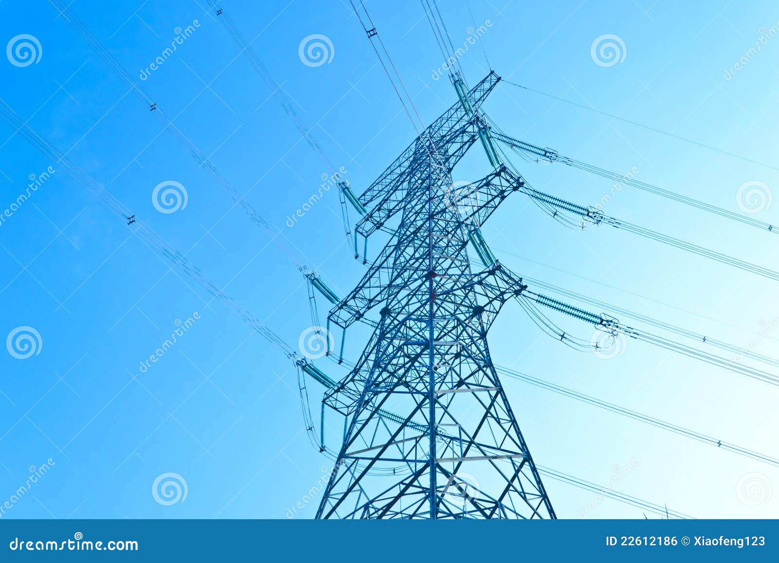 Electric tower stock photo. Image of energy, line, voltage - 22612186