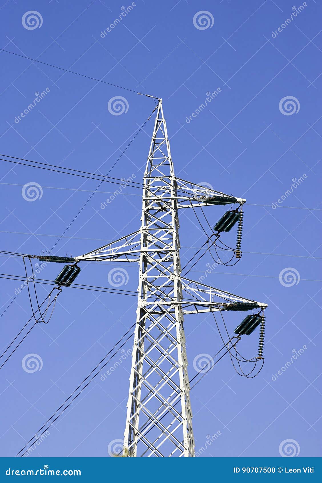 Electric tower stock photo. Image of electric, watt, industrial - 90707500