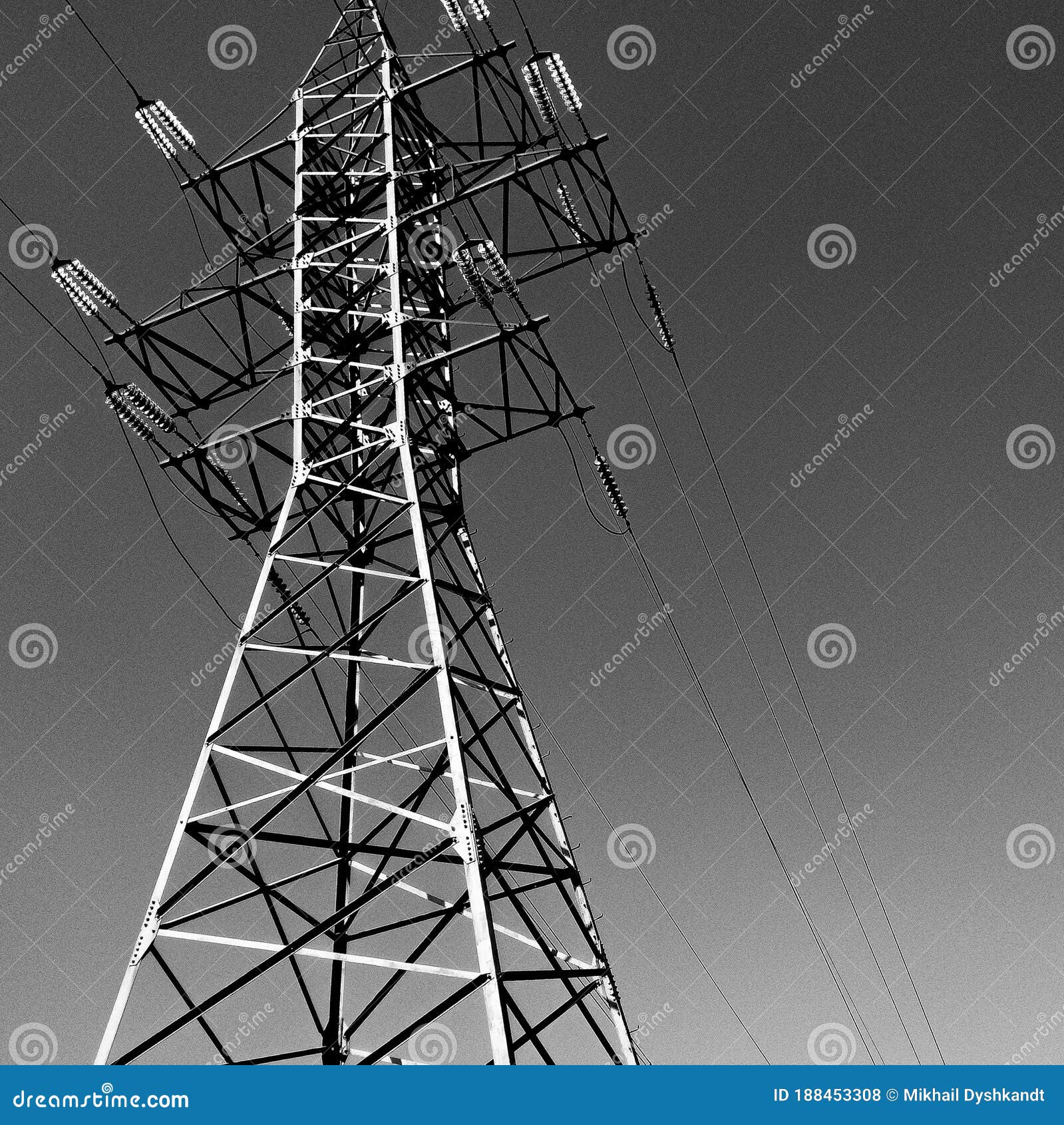 Electric tower stock photo. Image of skyscraper, mast - 188453308