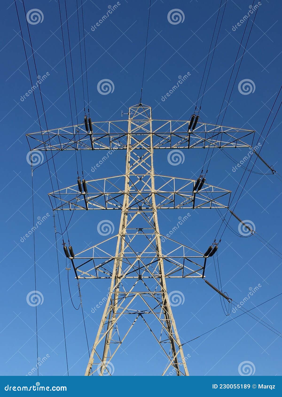 Electric tower stock image. Image of metal, support - 230055189