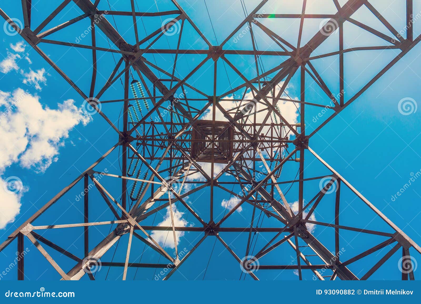 Electric tower elements stock photo. Image of industrial - 93090882