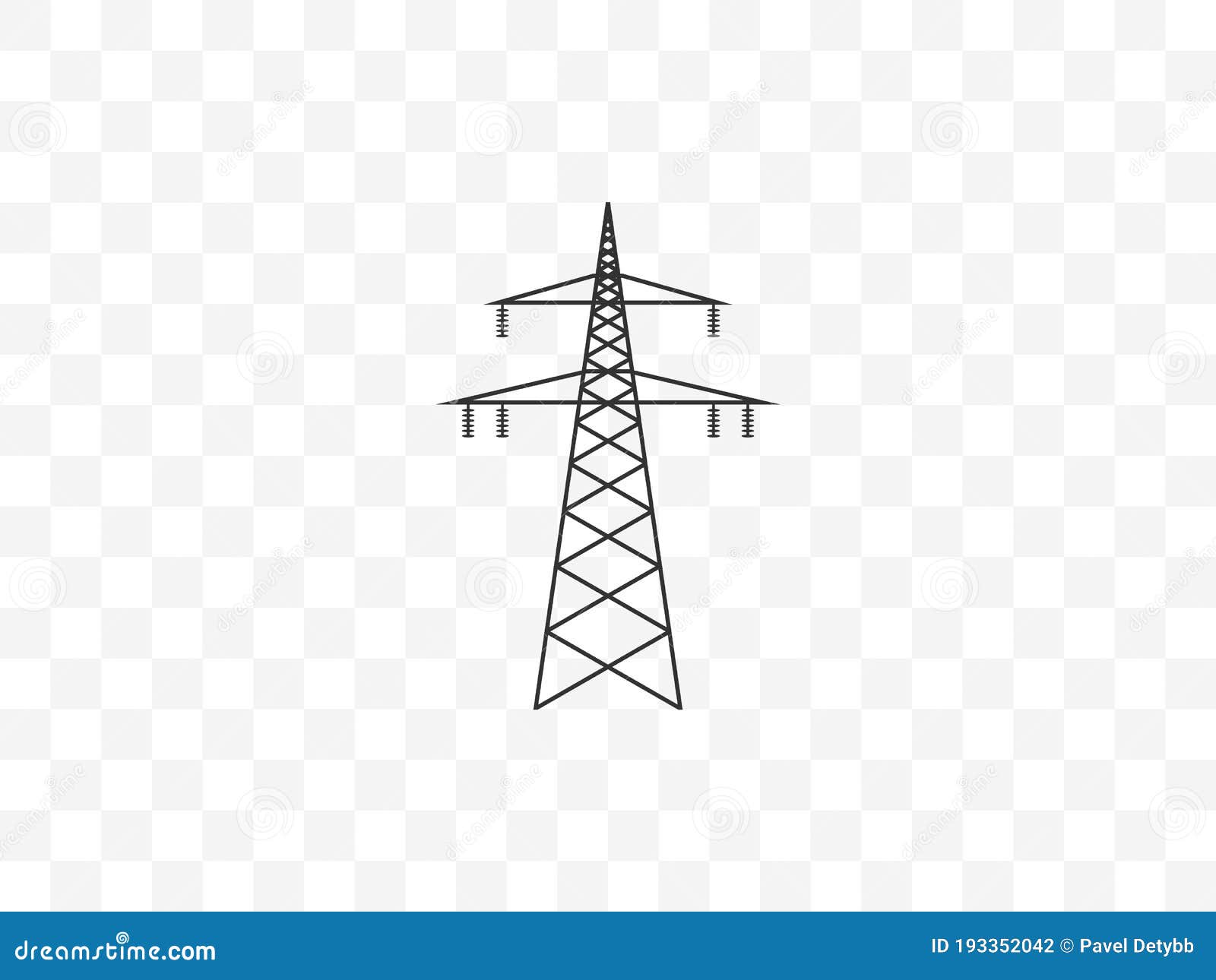 Electric Tower Pattern Vector Illustration | CartoonDealer.com #161903636