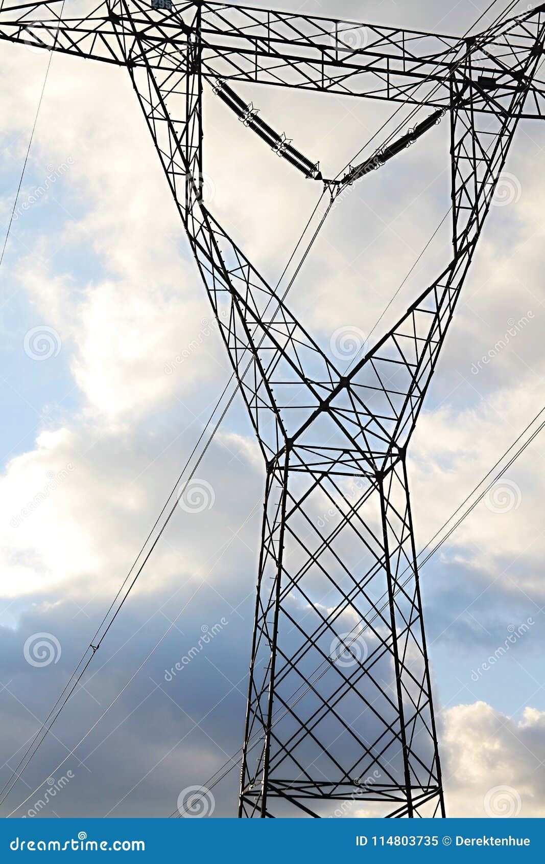Electric Tower pylon stock image. Image of architecture - 114803735