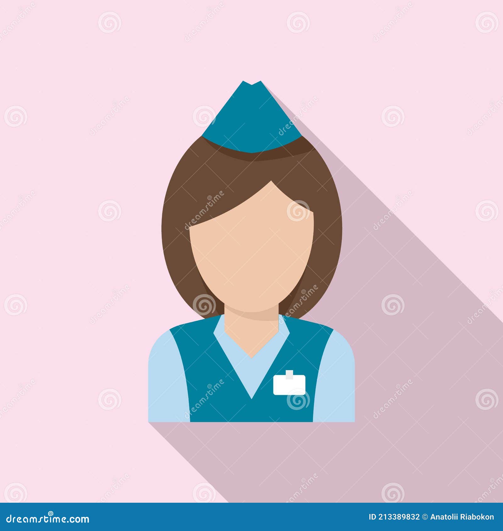 Electric Train Conductor Icon, Flat Style Stock Vector - Illustration ...