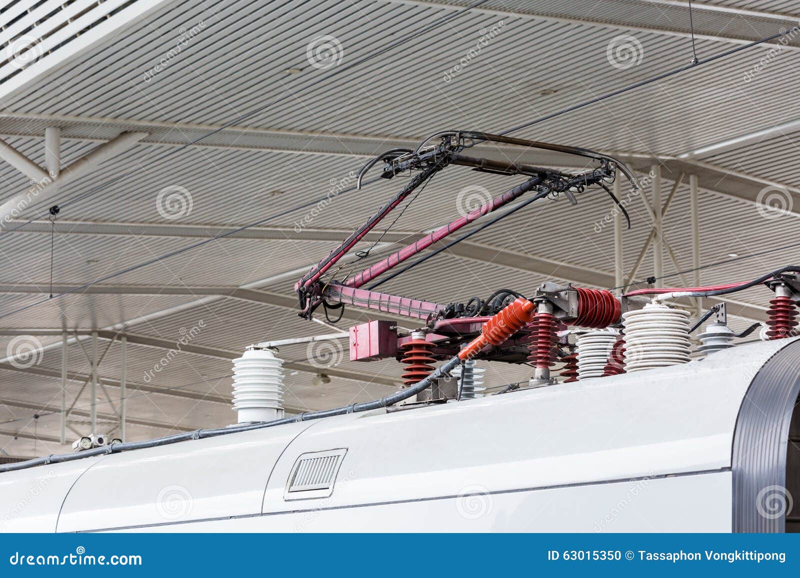 Electric Train Contact Connector Stock Photo - Image of wire, metal ...