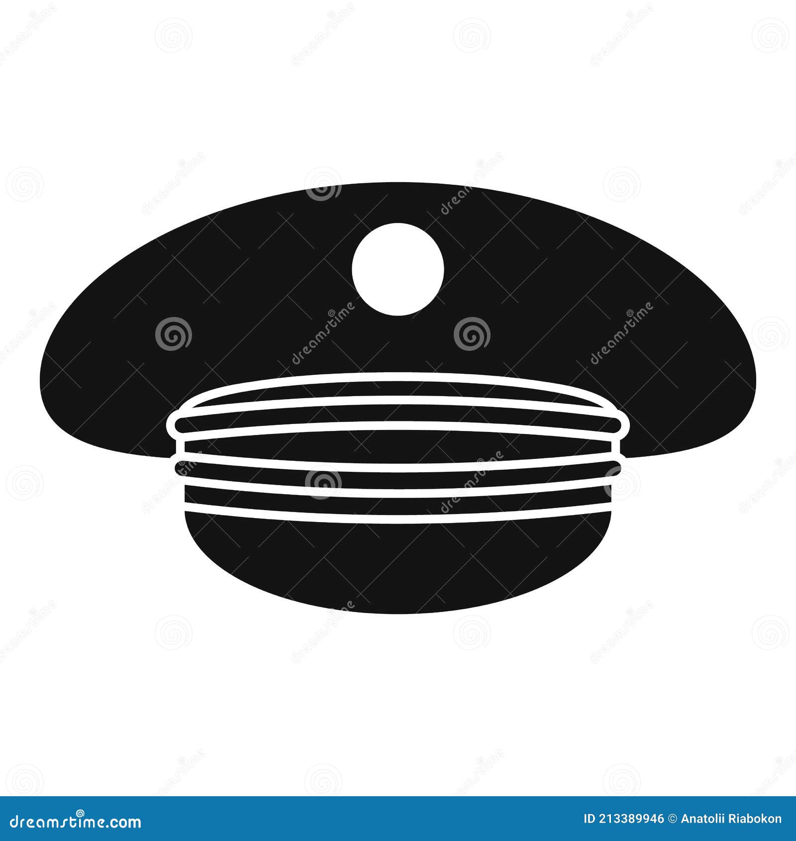 Electric Train Driver Cap Icon, Simple Style Stock Vector ...