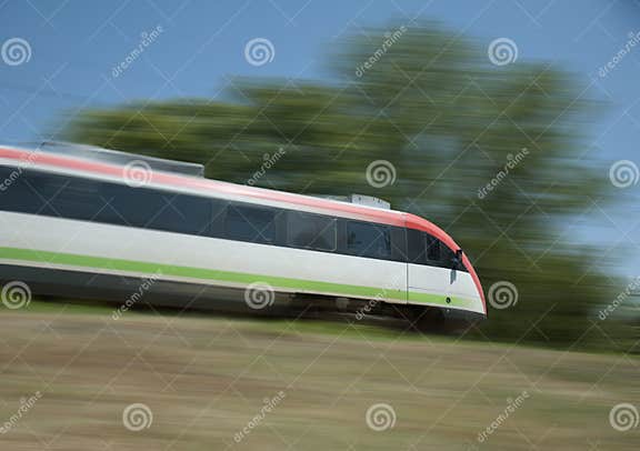 Electric train on the go stock photo. Image of move, electricity - 20469676