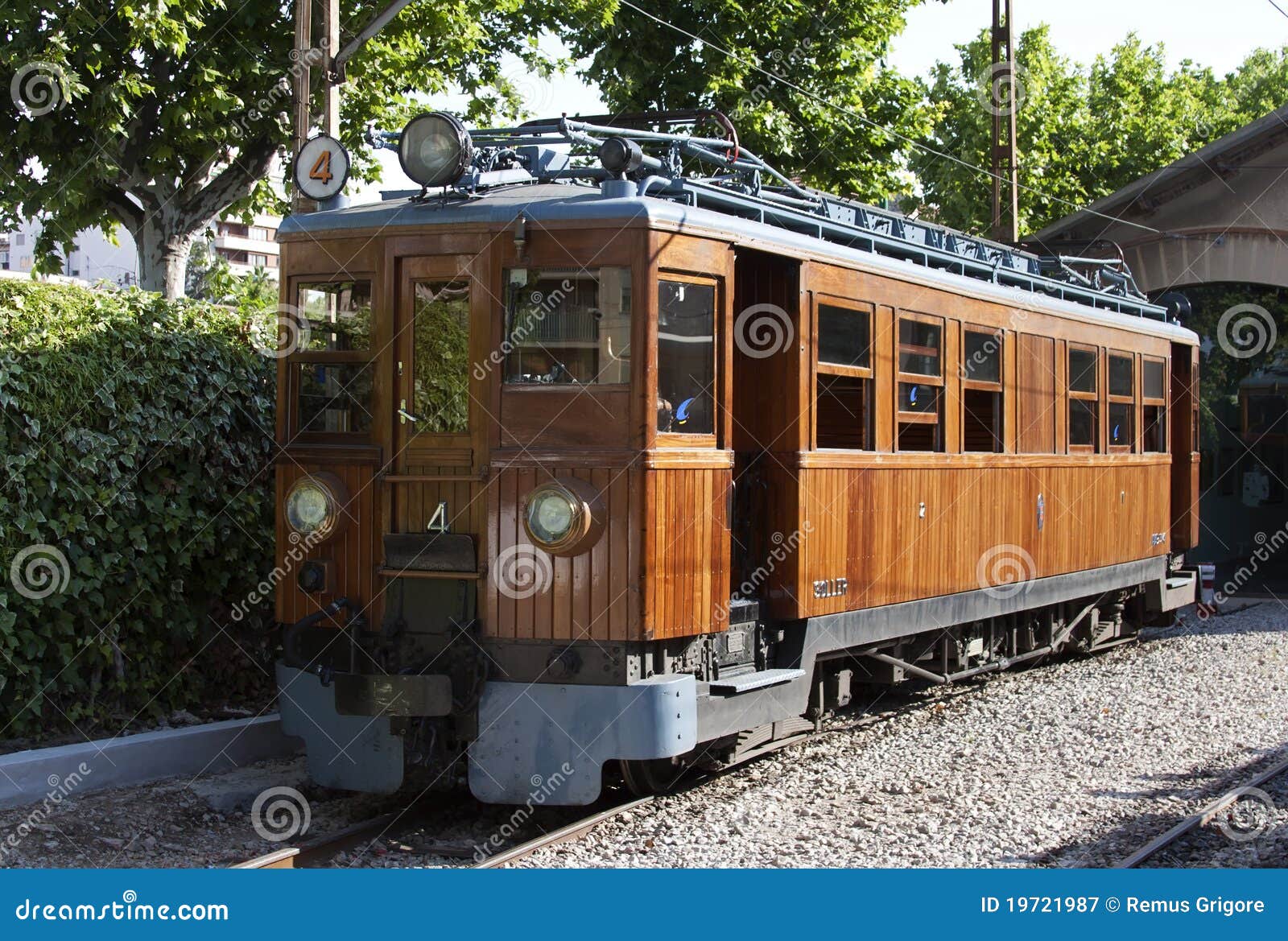 Electric Train - RAW Format Stock Image - Image of palma, travel: 19721987