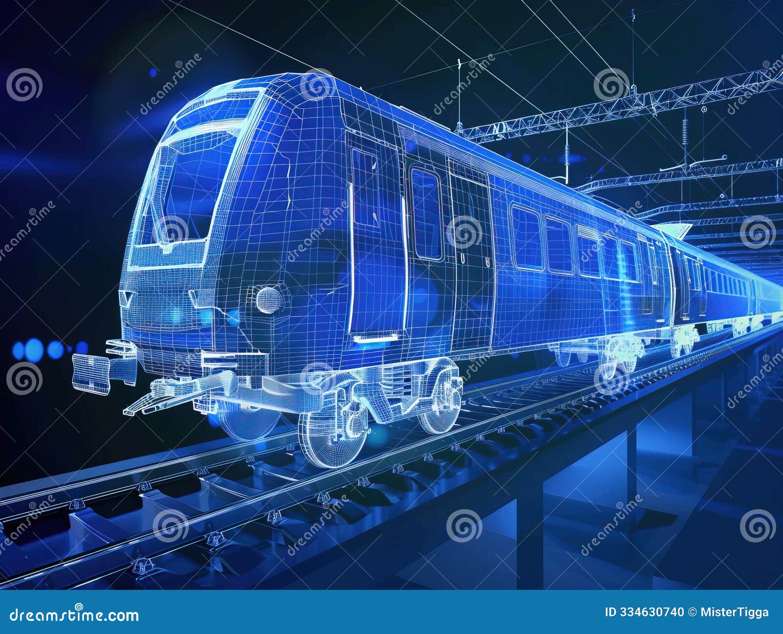 Electric Train Visualization with Augmented Reality Transparent ...