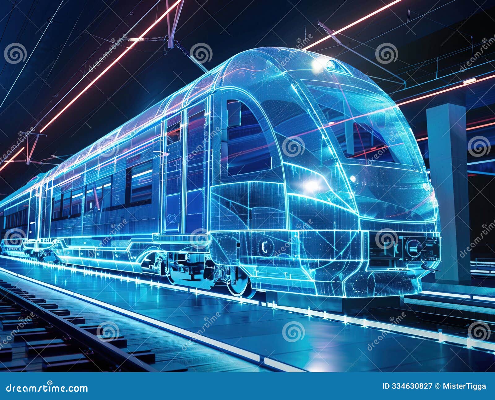 Electric Train Visualization with Augmented Reality Transparent ...