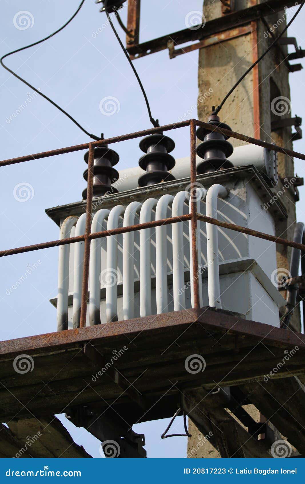 Electric transformator stock image. Image of supply, electricity - 20817223