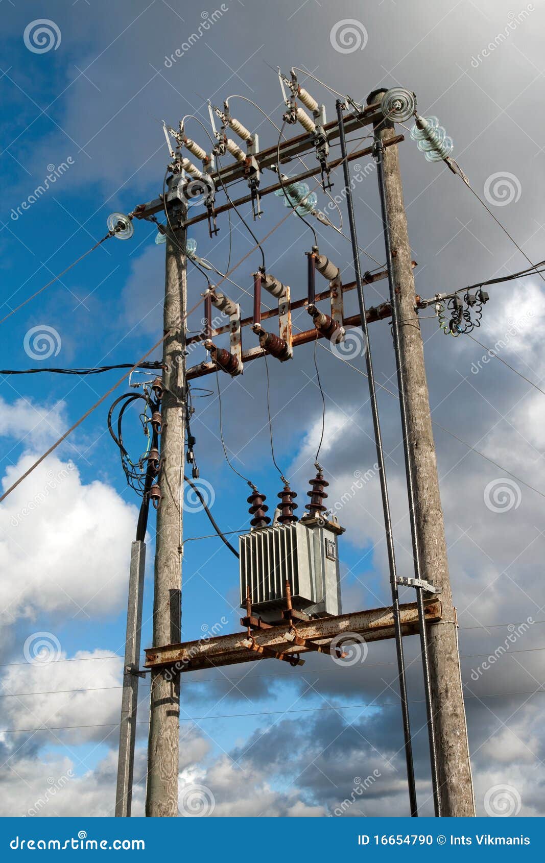 Electric transformer stock photo. Image of electrical - 16654790
