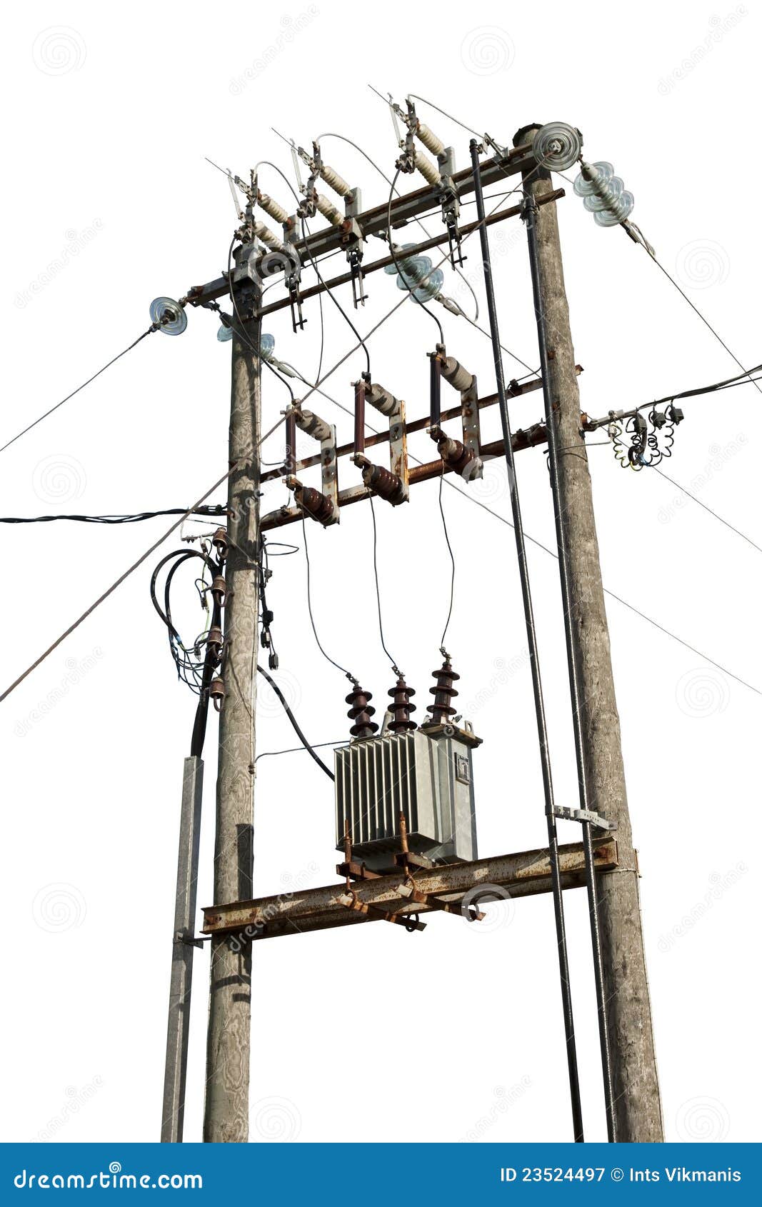 Electric transformer stock image. Image of high, engineering - 23524497