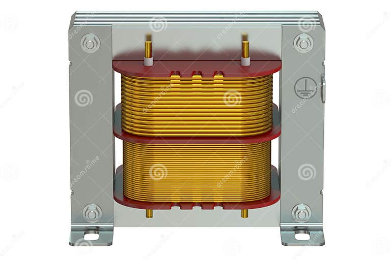 Electric Transformer Closeup, 3D Rendering Stock Illustration ...