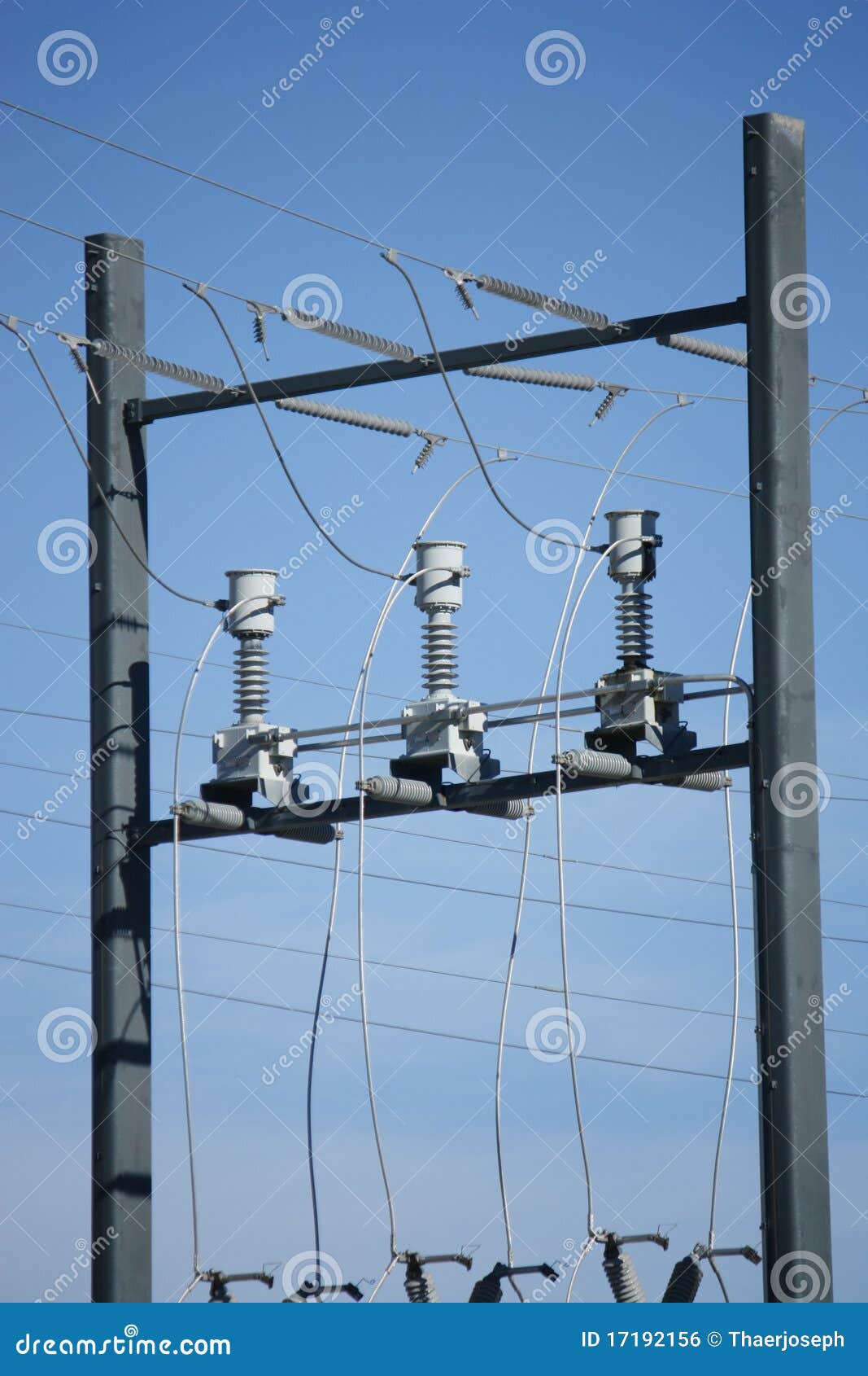 Electric Transformer Connectors Stock Photo - Image of exchange ...