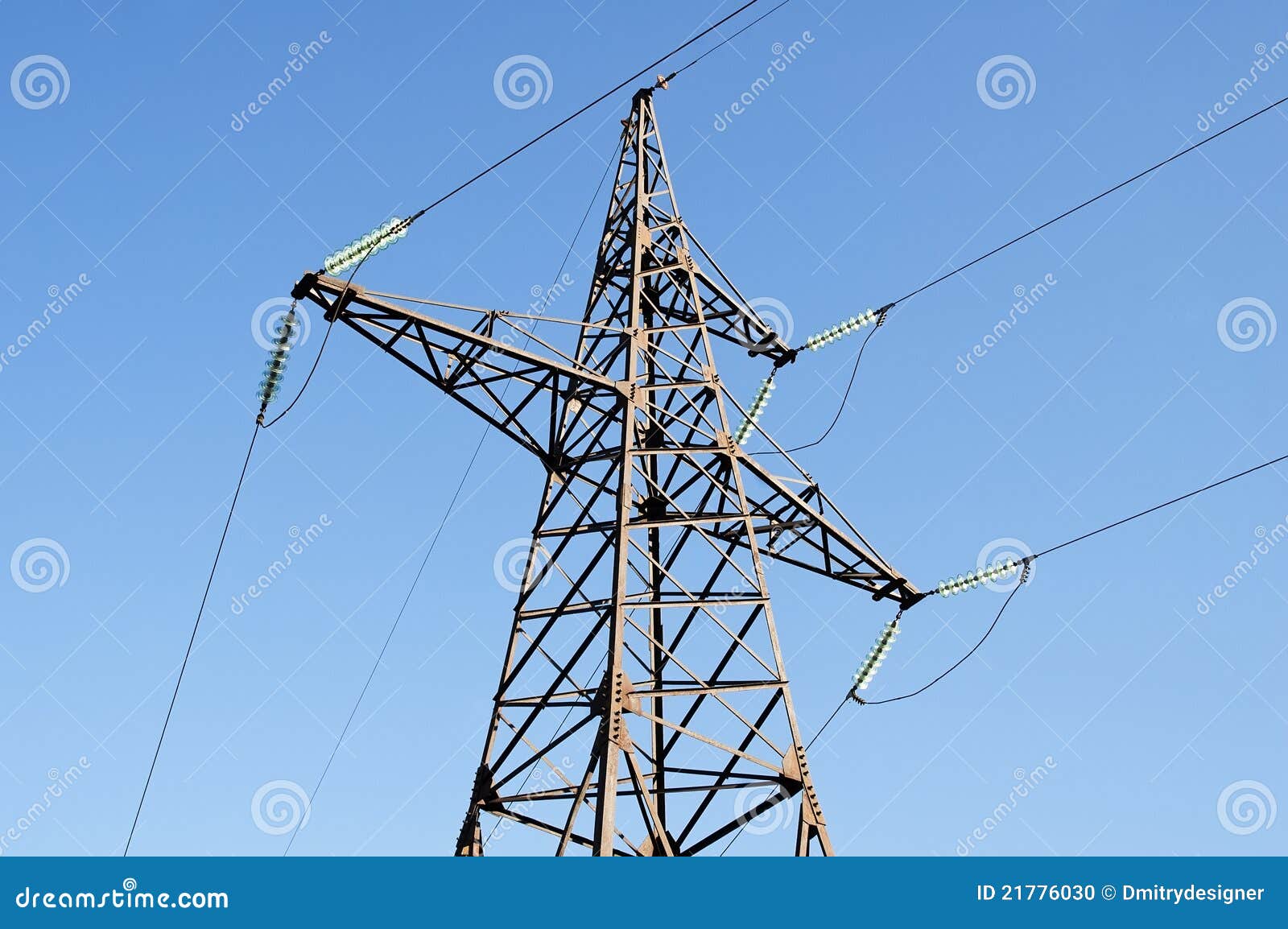 Electric transmission line stock photo. Image of voltage - 21776030