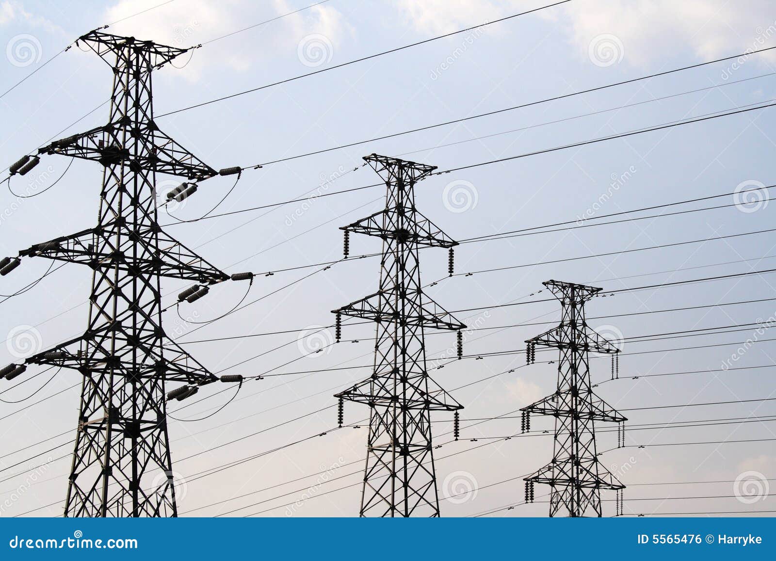 Electric Transmission Line Construction Royalty-Free Stock Photo ...