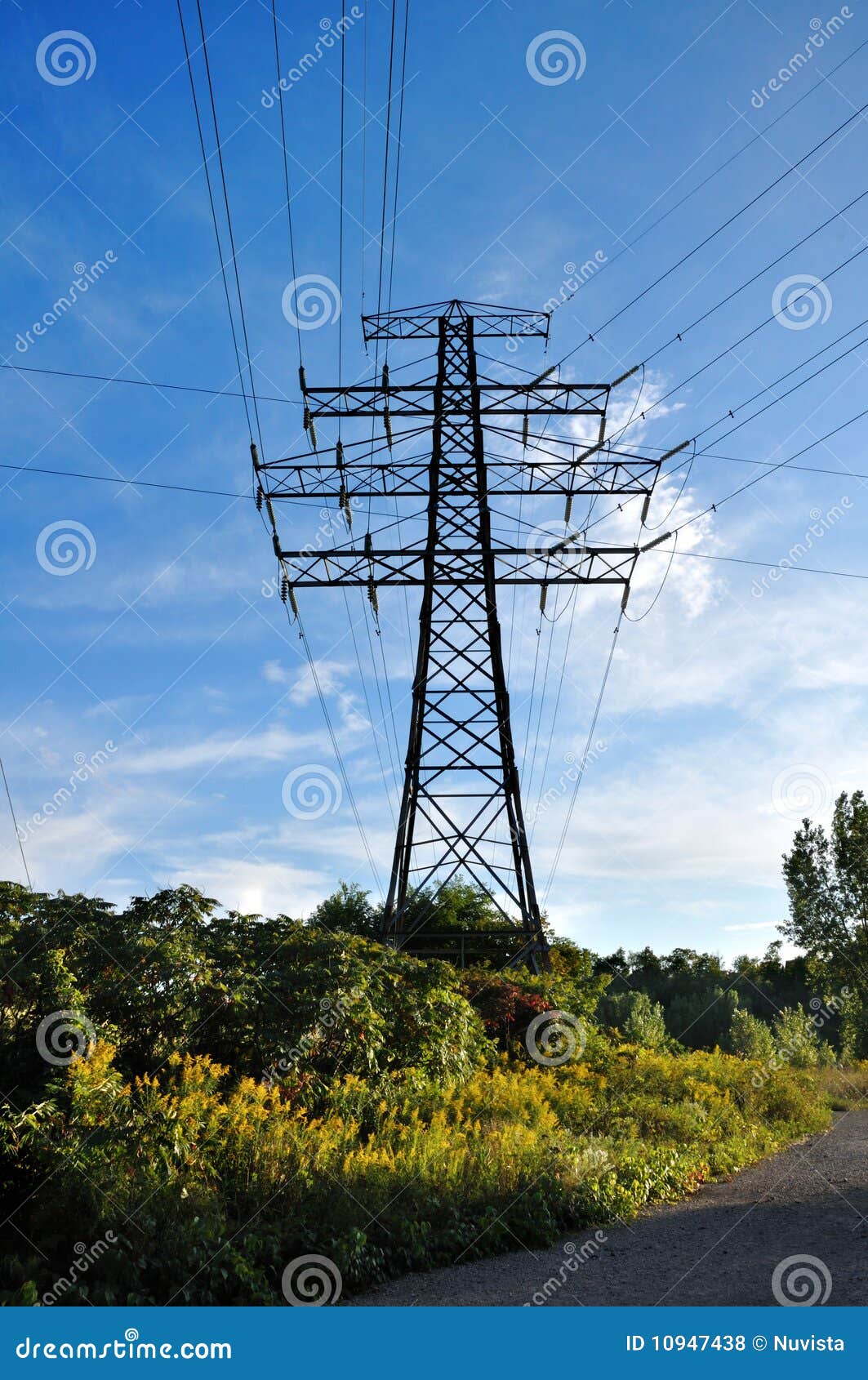 Electric Transmission Tower Stock Photo - Image of connection, tower ...