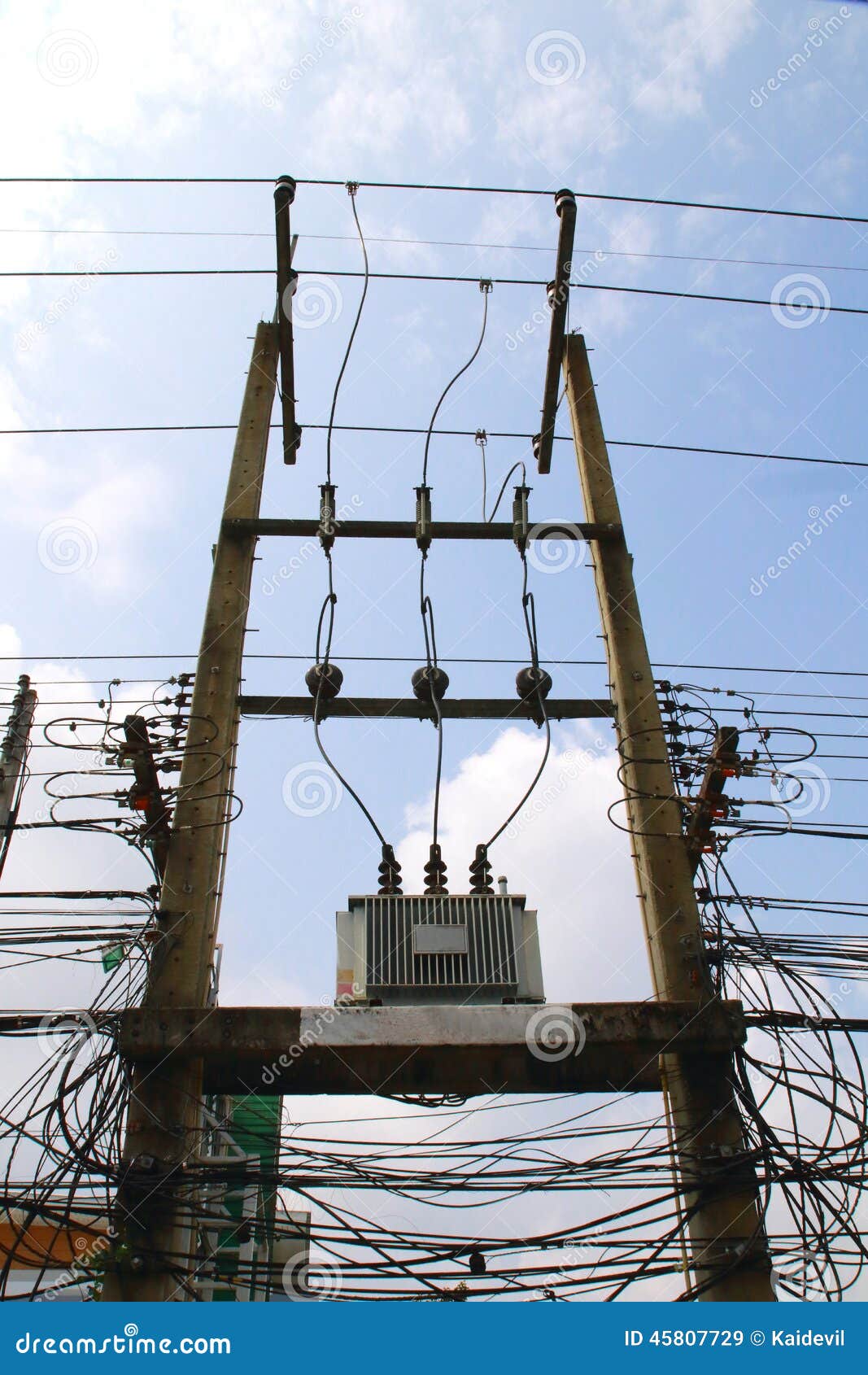 Electric Transmission Tower Stock Image - Image of architecture, energy ...