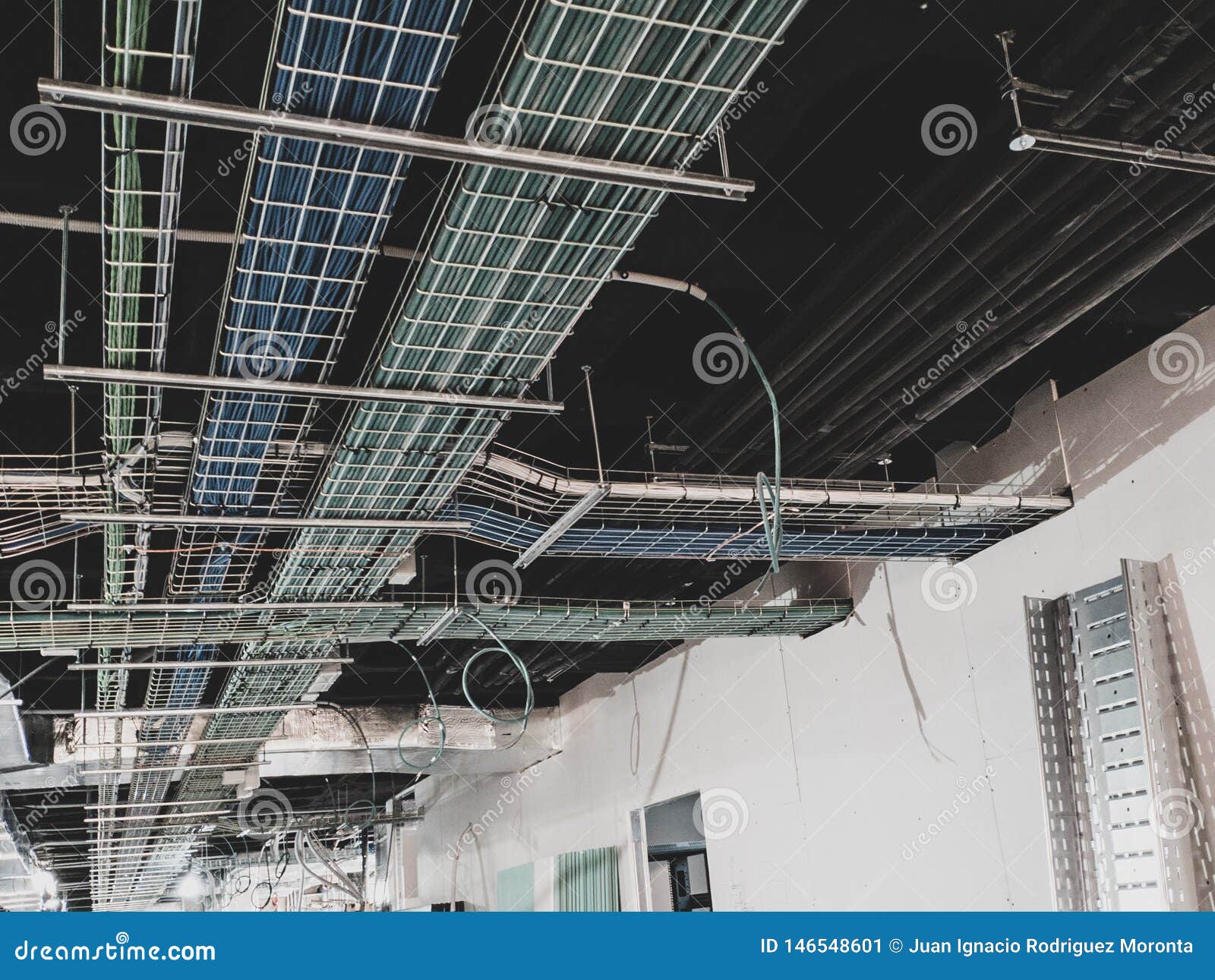 Electric Trays for Electrical and Data Stock Image - Image of modern ...