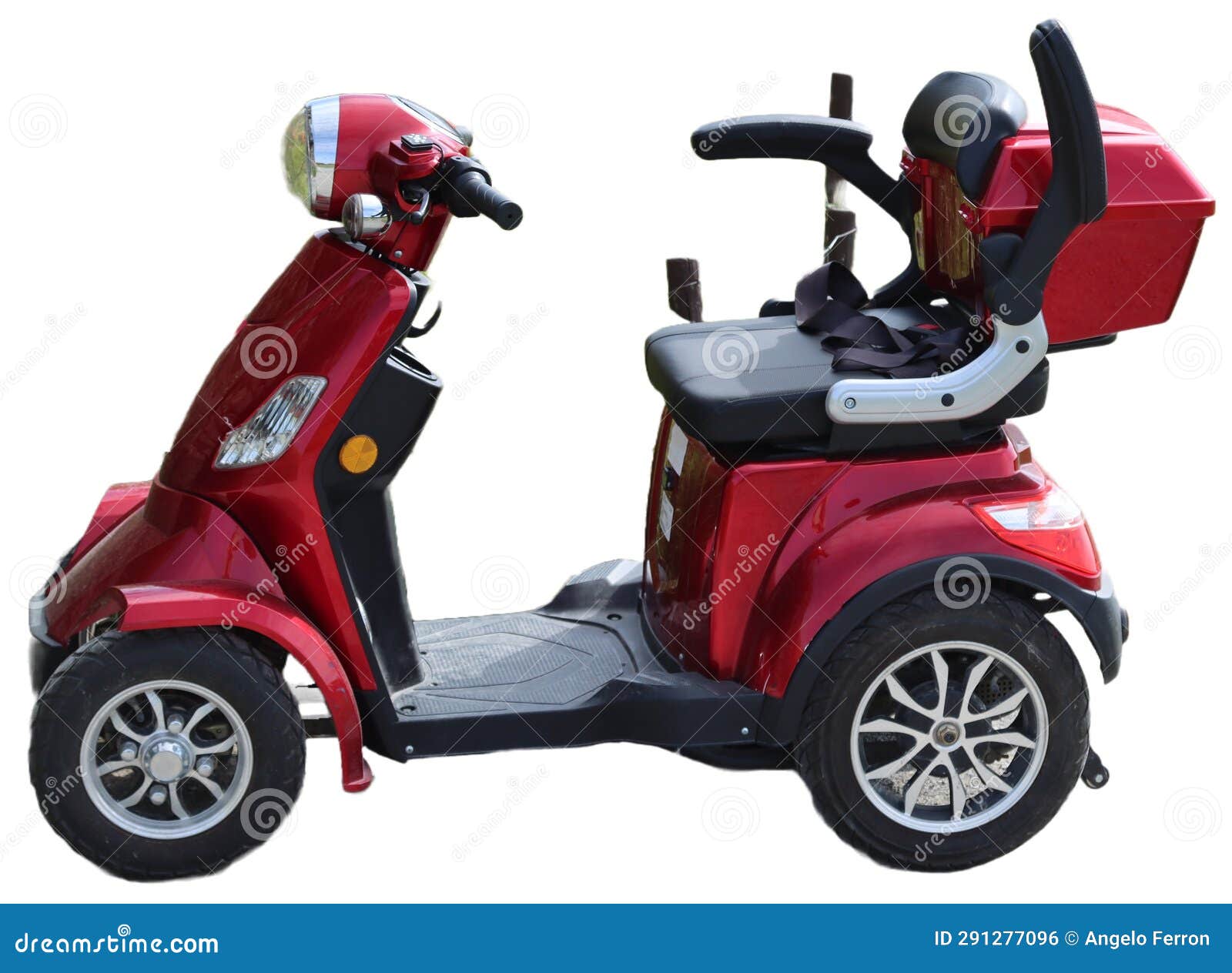 Three Red Big Wheels On An Old Steam Locomotive Royalty-Free Stock ...