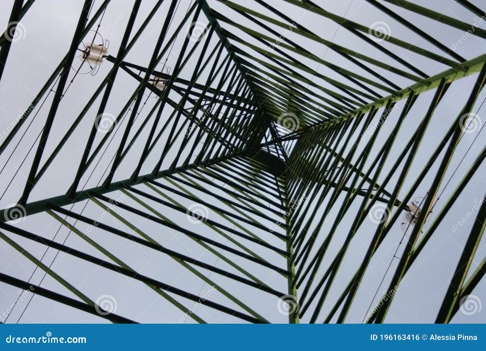 Electric Turrets of Light, Energy, for the Current. Communication and ...