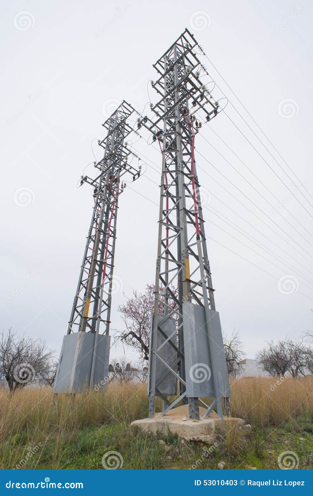 Electric turrets. stock image. Image of electrician, danger - 53010403