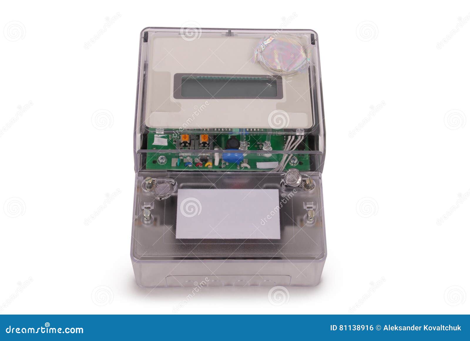 Electric two-tariff meter stock photo. Image of conservation - 81138916