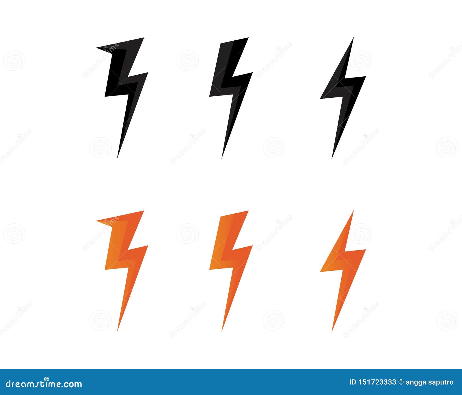 Electric Vector Lightning Icon Logo and Symbols Stock Vector ...