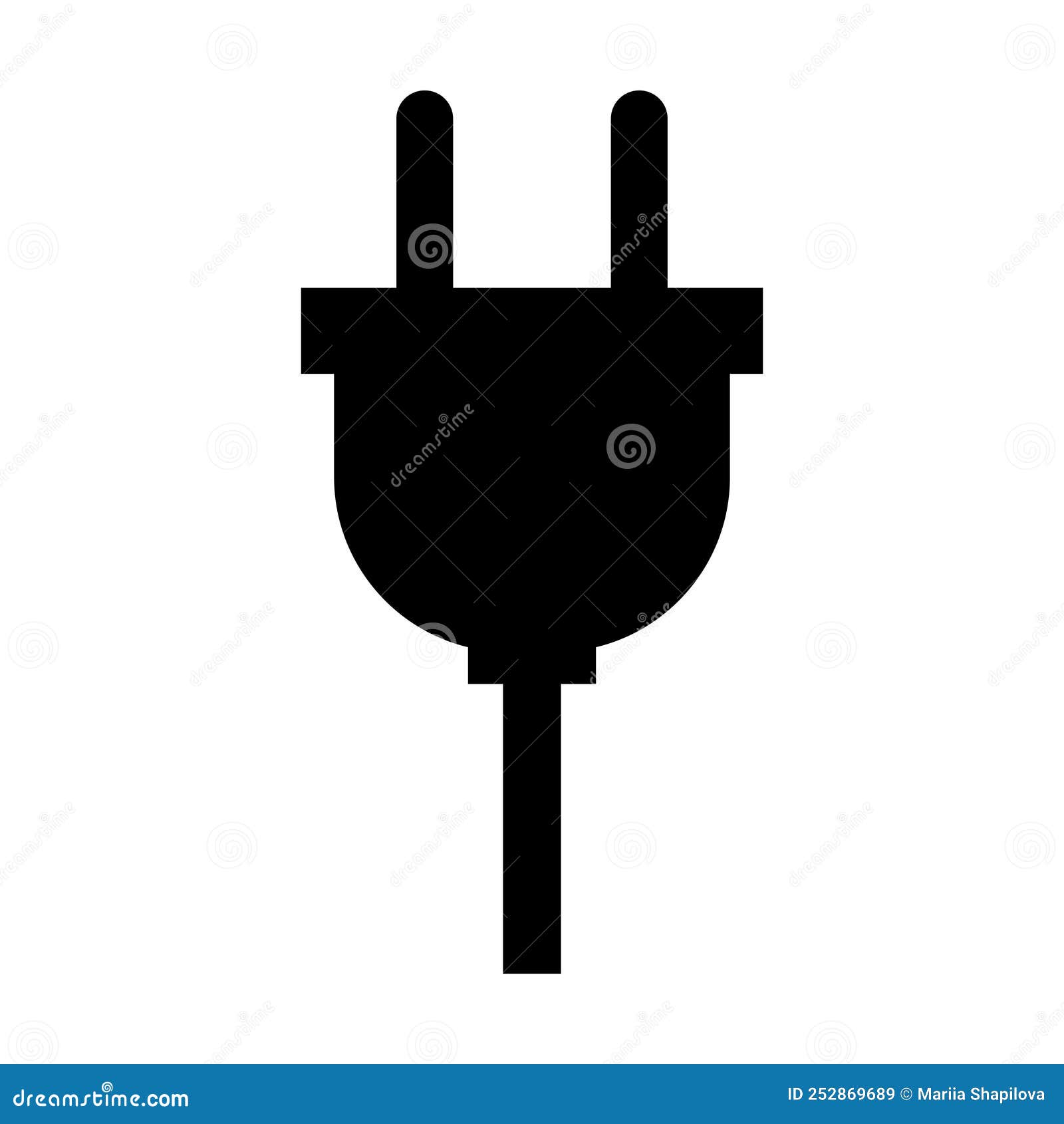 Electric Vector Plug Icon. Vector Illustration Stock Vector ...